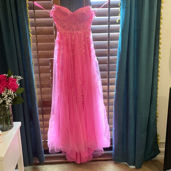 Dresses | Hot Pink Princess Prom Dress | Poshmark